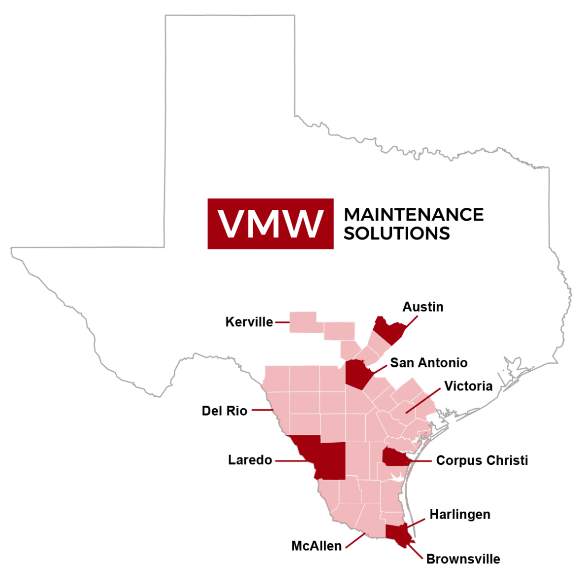 Service Area | Central Texas, Rio Grande Valley, & Gulf Coast, TX | VMW